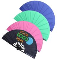 China High Quality UV Printing Large Size Clacking Sublimation Fan Bamboo Clack Fans Custom Rave Fans for sale