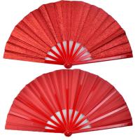 China Hot Selling in Stock 33cm Glitter Folding Fan Clacking Sublimation Fan Hand Fans Wholesale for sale
