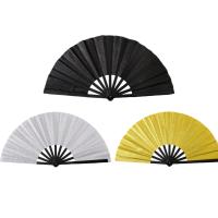 China Hot Selling in Stock 33cm Glitter Folding Fan Clacking Sublimation Fan Hand Fans Wholesale for sale