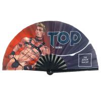 China Customized Large Wooden Folding Wedding Hand Fan Personalized Black Rave Hand Fan for Party Event Weddings for sale