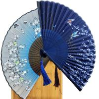 China 33cm Custom Printed Large Folding Loud Clack Bamboo Wooden Hand Held Fan for Rave Festivals Accessories for sale