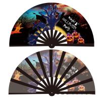 China Custom Print Bamboo Crafts Rave Clack Fan Festivals Foldable Hand Fan Rave for Christmas for sale