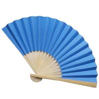 China Factory Price Decorative Craft Gifts Bamboo Paper Fan Size 23 Cm Painted Bamboo Fan for sale