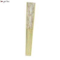 China Wedding Decoration Birthdays Home Gifts Chinese Bamboo Fabric Fan Openwork Personal Hand Held Folding Fans for sale