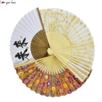 China New Arrival Advertising Souvenir Bamboo Folding Hand Fans for Business Gifts, Home Decor for sale