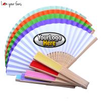 China Personalized Paper Fans Wedding Hand Fans Wedding Favors Bamboo Fan Custom for sale