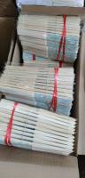 China Personalized High End Bamboo Hand Fans 21cm Paper Folding Bamboo Fan Custom for sale