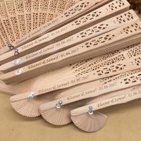 China 21cm Australian Style Custom Unpunched Bamboo Paper Fan As Promotional Gifts Rechargeable Hand Fan for sale