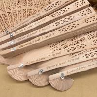 China 21cm Australian Style Custom Unpunched Bamboo Paper Fan As Promotional Gifts Rechargeable Hand Fan for sale