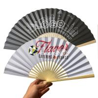 China Hot Sale Custom 21cm Wedding Invitation Hand Fan Exquisite Decorative Bamboo Fan for sale