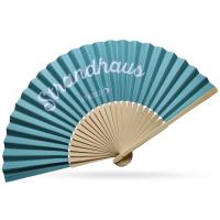 China Fast Delivery Free Sample Factory Wholesale Cheap Price Paper Fabric Cloth Silk Hand Fan With Bamboo Handle Ribs for sale