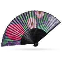 China Fast Delivery Free Sample Factory Wholesale Cheap Price Paper Fabric Cloth Silk Hand Fan With Bamboo Handle Ribs for sale
