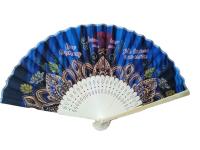 China [I Am Your Fans] Customized Brand Promotional Gift Portable Printed Folding Logo Bamboo Custom Fabric Fan Hand Fans for Women for sale