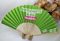 China I AM YOUR FANS MOQ 50PCS Personalized Bamboo Custom Hand Fan Paper Fabric Printing Folding Hand Fan for sale