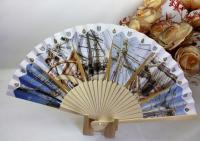 China I AM YOUR FANS MOQ 50PCS Personalized Bamboo Custom Hand Fan Paper Fabric Printing Folding Hand Fan for sale