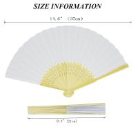 China [I Am Your Fans] Personalized Branded Print Bambu Fan Customized Your Design Gifts Beautifully Folded Paper Fan for sale