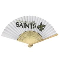 China 21cm Small Silk Fabric/Paper Folding Bamboo Fan on Both Sides for Advertisement Custom DIY Logo Fan Wedding Hand Fan for sale