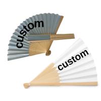 China 21cm Small Silk Fabric/Paper Folding Bamboo Fan for Advertisement Custom DIY Logo Fan Wedding Hand Fan for sale