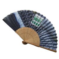 China 21cm Small Silk Fabric/Paper Folding Bamboo Fan for Advertisement Custom DIY Logo Fan Wedding Hand Fan for sale