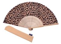 China Wholesale Paper and Fabric Mini Bamboo Wood Rid Hand Held Fan Foldable Hand Fan for sale