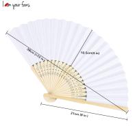 China Factory Direct Personalized Bamboo Fans, 10+ Custom Printed Handheld Folding Fans for Weddings & Events, Bridal Party Favors for sale
