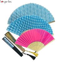 China Customizable Promotion 21cm 23cm 33cm Foldable Bamboo Fan Bamboo Crafts Hand Fans for sale