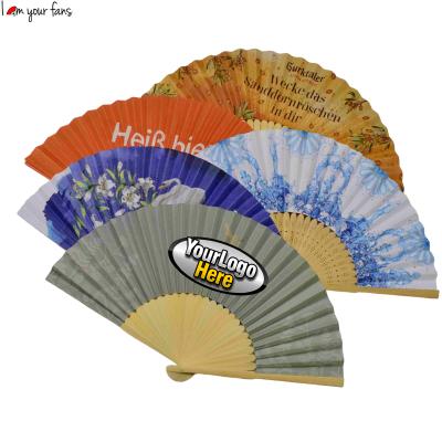 China High Quality Bamboo Hand Fans Folding Fan Custom Handicraft Bamboo Fan for sale