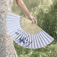 China Custom Bamboo Hand Fan Bamboo Foldable Fan Wedding Fans for Home Business Wedding Silk Hand Fans Bamboo for sale