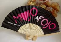 China Custom DIY Logo Fan Wedding Hand Fan 21cm Small Silk Fabric/Paper Folding Bamboo Fan on Both Sides for Advertisement for sale