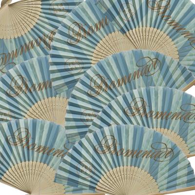 China Portable Hand Fan Custom Japanese Bamboo Folding Fans Bamboo Fans for Wedding for sale