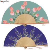 China Personalised Customised Printed Wooden Folding Hand Fan Custom Design Logo for Wedding Festival Parties Rave Accessories for sale