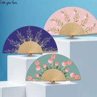 China New Arrival Wholesale Custom Logo Printed Hand Held Fan Wood Bamboo Folding Hand Fan for sale