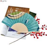 China Popular Choice Wooden Crafts 23cm Wood Orginal with Fabric High End Europe Preference Folding Hand Fan for Promotion for sale