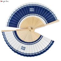 China New Arrival Customized Hand Fan Wood and Fabric Fans Eco-Friendly Wooden Fan for Wedding for sale