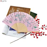 China Custom Logo Printing Decoration Wooden Folding Fan Black Fan Spanish Craft Wooden Hand Fan for sale