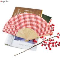 China Custom Logo Printing Decoration Wooden Folding Fan Black Fan Spanish Craft Wooden Hand Fan for sale
