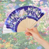 China 23Cm Custom Wooden Hand Fan Handheld Folding Fan for Wedding&Party Favors for sale