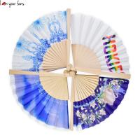 China Custom Wooden Hand Fan Promotional&Wedding Gifts Wood Folding Hand Held Fan for sale