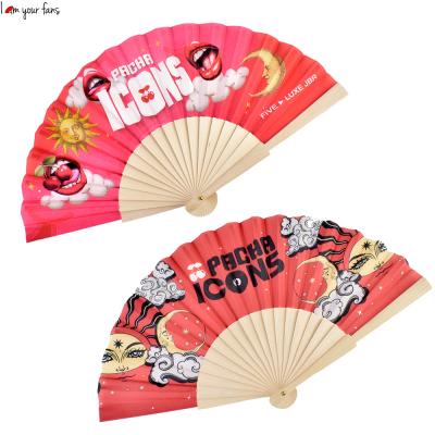 China Personalised Hand Fans 23Cm Spanish Wooden Fan for Wedding Decorations and Business Gifts for sale