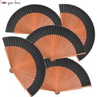 China Custom DIY Logo Fan Wedding Hand Fan 21cm Small Silk Fabric/Paper Folding Bamboo Fan on Both Sides for Advertisement for sale