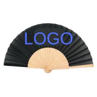 China Customized Wooden Fan Spanish Wedding Wooden Folding Hand Fan Fabrics and Wooden Fan for Wedding for sale