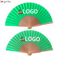 China Customized Wooden Fan Creative Gifts Wood Fan Favors Wooden Folding Fan for sale