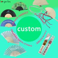 China Customized Wooden Fan Creative Gifts Wood Fan Favors Wooden Folding Fan for sale