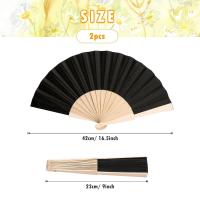 China Customized Decorative Wood Hand Fans Handheld Foldable Chinese Fans Wooden Fan for sale