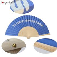 China Personalized Gifts Wooden Hand Fans Bulk Order | Custom Printed Logo for Event Party Favors, Corporate Branding, Summer Gift for sale