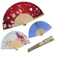 China Personalized Hotel&Catering Decor Hand Fans Custom Printed Folding Wooden Hand Fan for sale