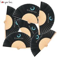 China Free Design Customized Wooden Wedding Fan 9 Colors Spanish Wooden Hand Fans for sale
