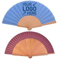 China Customized Folding Fan Wooden Hand Fan for Wedding Decorations and Business Gifts for sale