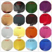 China Cheap Promotional Gifts Custom Printing Logo Bamboo Wedding Folding Fan High Quality Plain Silk Folding Hand Fan Wedding Fan for sale
