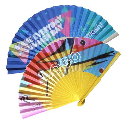 China Wood Custom Logo Wooden Large Hand Held Folding Wedding Party Gift Foldable Personalized Wood Hand Fans With Promotional Price for sale